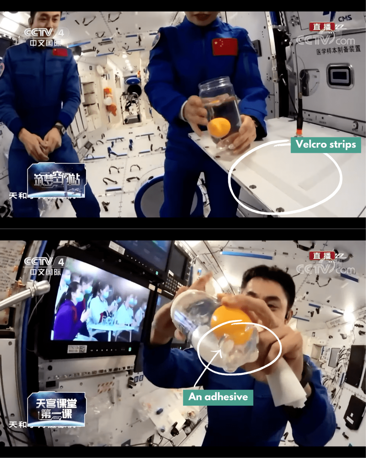 False: Water in container does not prove Chinese astronauts are not in ...