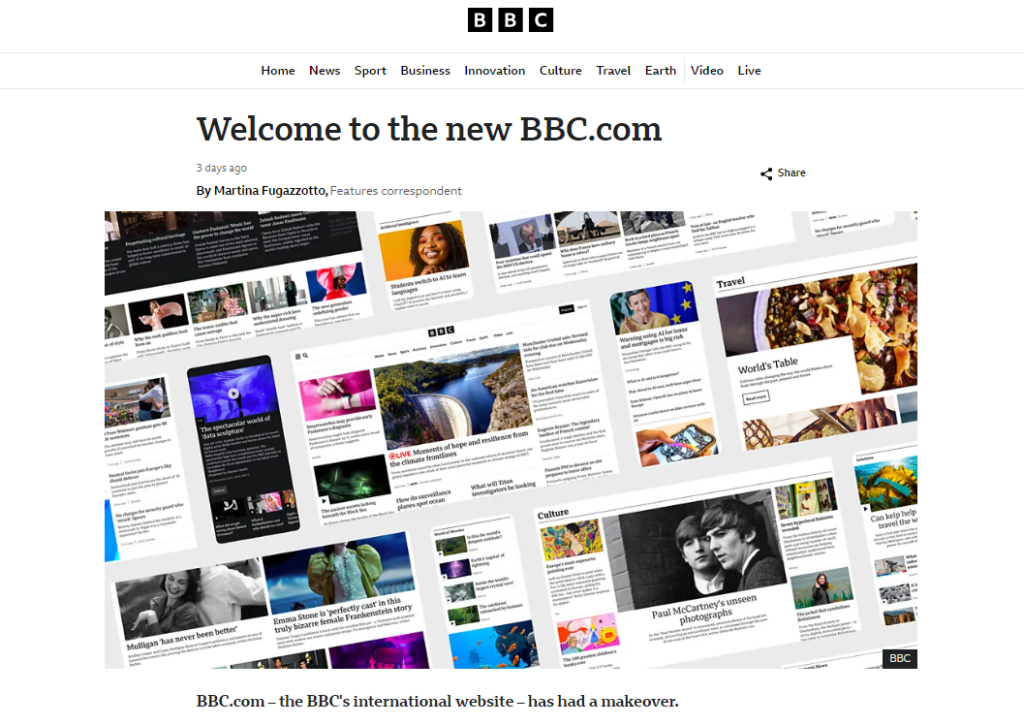 Misleading: BBC’s new design has nothing to do with a rumored death in ...